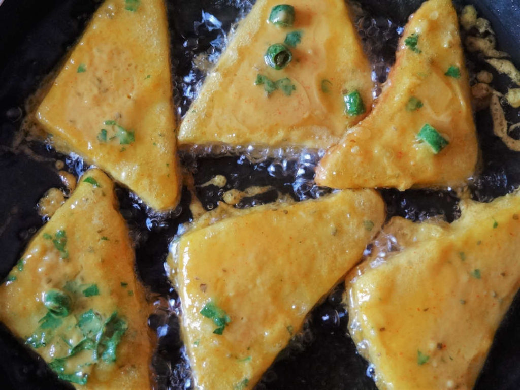 Bread Pakora Recipe | How to make Bread Pakora | Bread Fritters ...